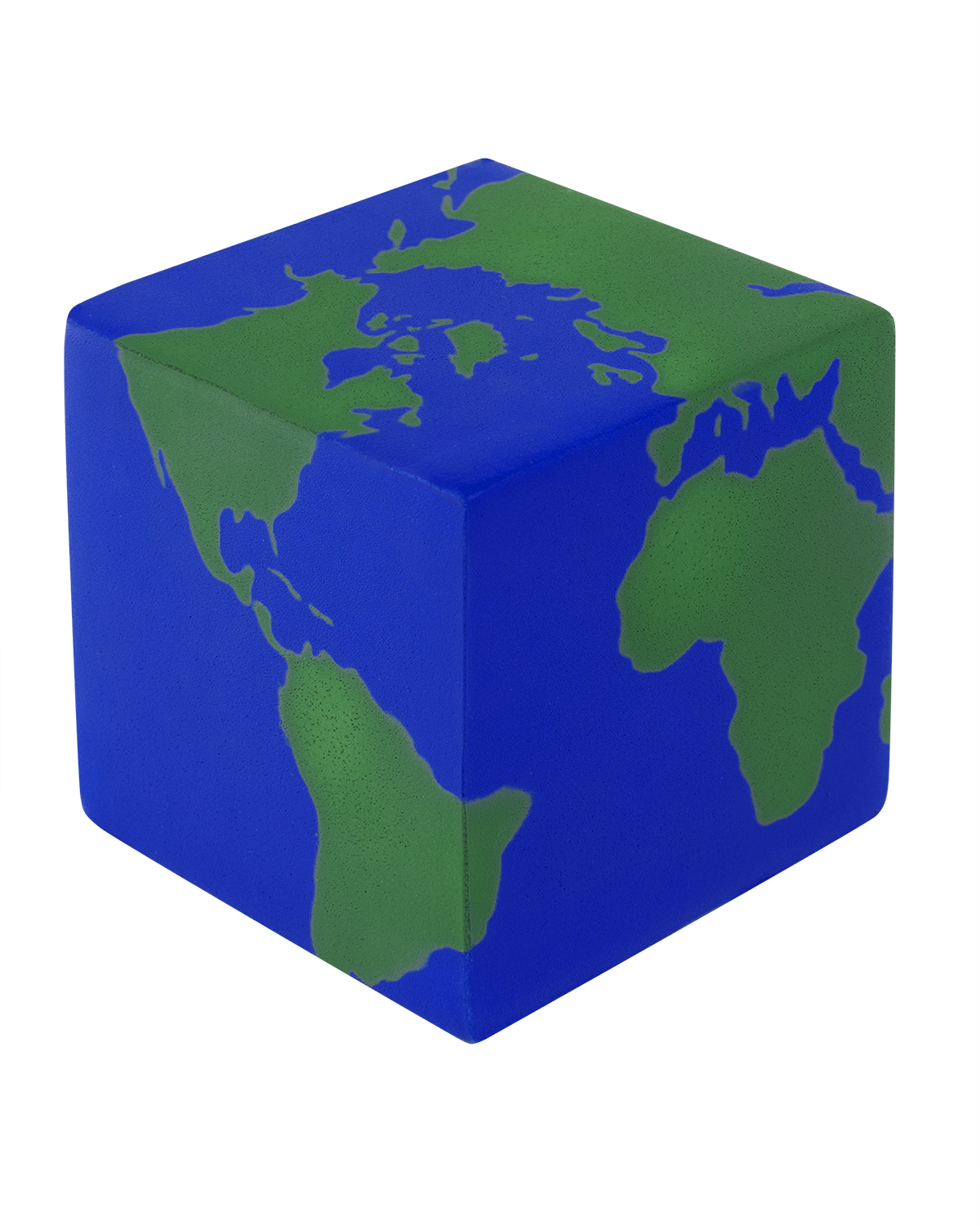 Earth Cube Shape Stress Ball – Prime Line Promos