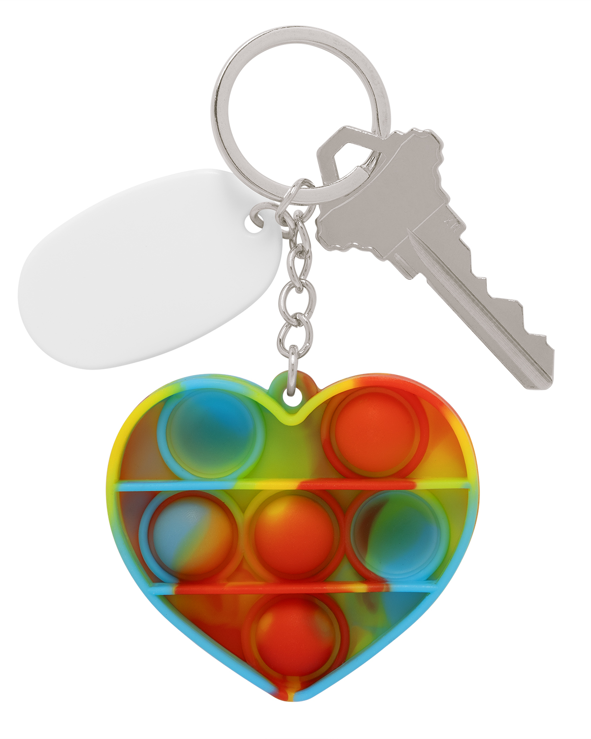 Push Pop Bubble Heart Fidget Sensory Keychain – Prime Line Promos